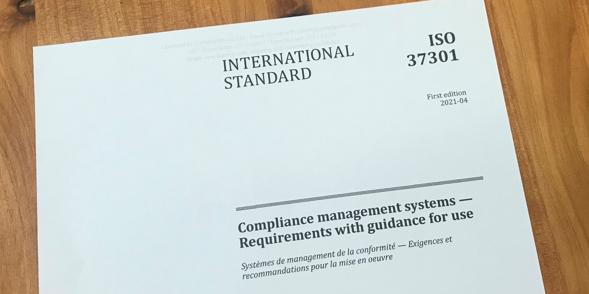 Introducing a new standard for compliance